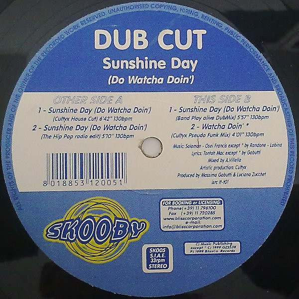DUB CUT – SUNSHINE DAY