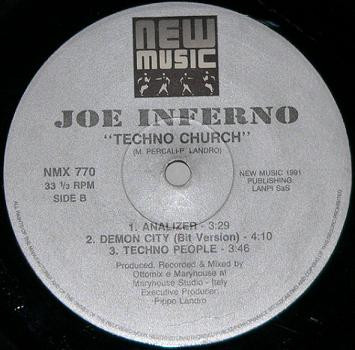 JOE INFERNO – TECHNO CHURCH – Raumrecords